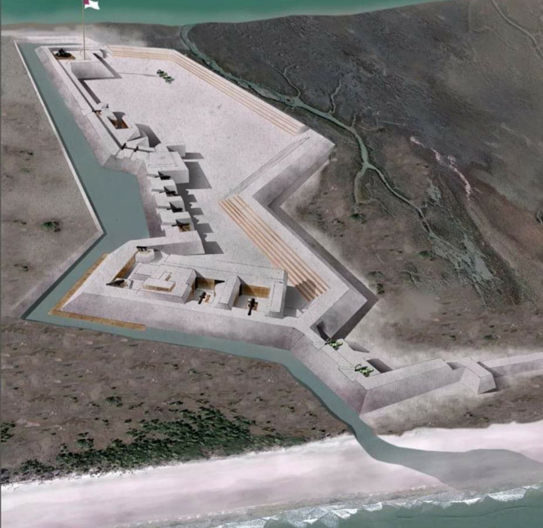 Aerial View Of Fort Wagner Santa Clara University Digital Exhibits